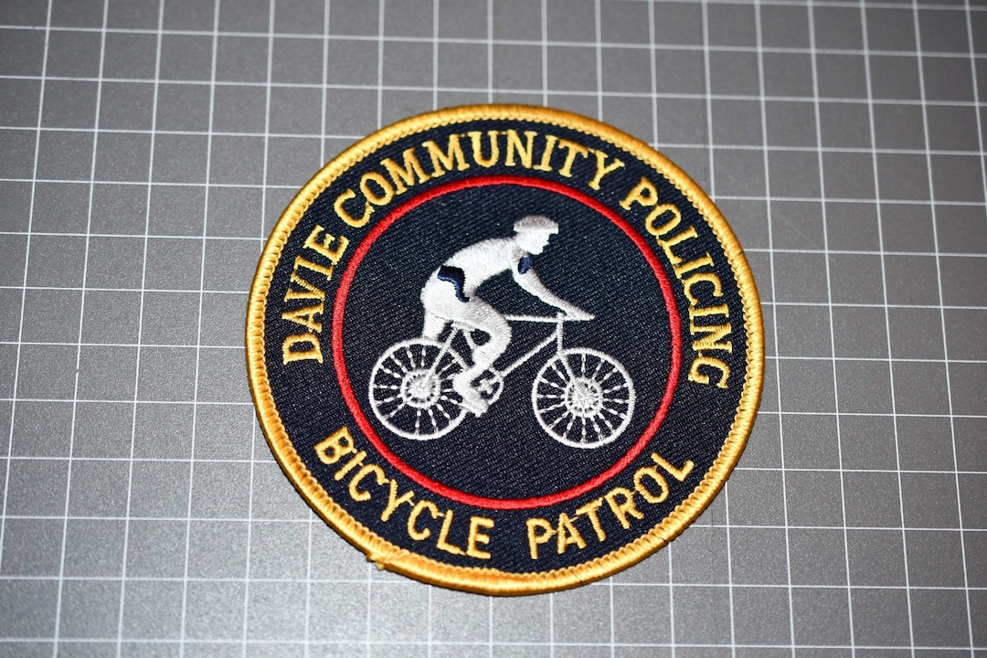 Davie Community Policing Florida Bicycle Patrol Patch B1 - Etsy