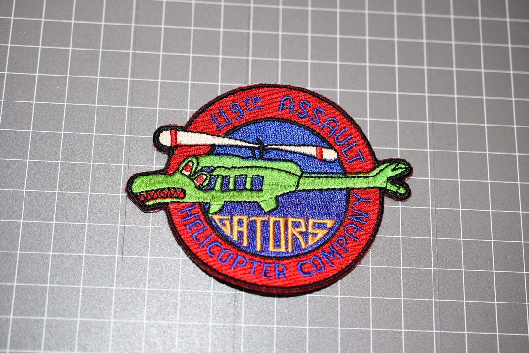 United States Army 119th Assault Helicopter Company "gattors" Patch (B3 ...