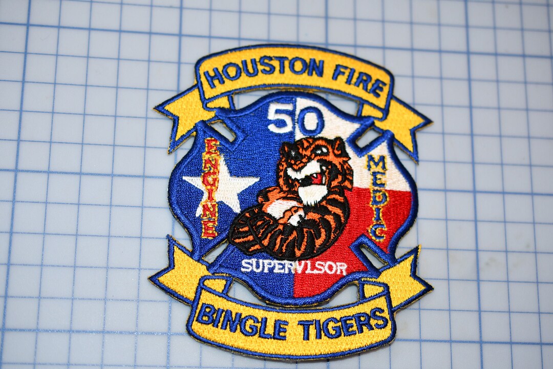 Houston Texas Fire Engine 50 Patch (B11) - Etsy