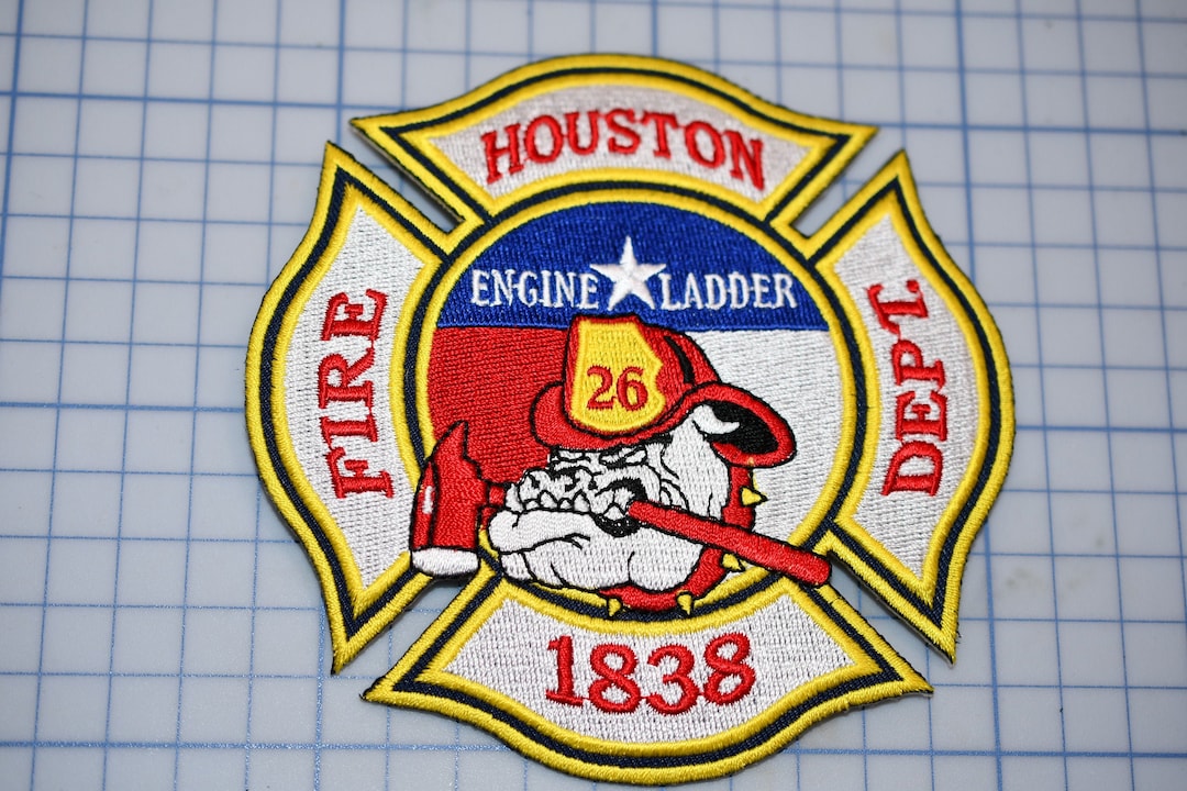 Houston Texas Fire Department Engine Ladder 26 Patch (B11) - Etsy