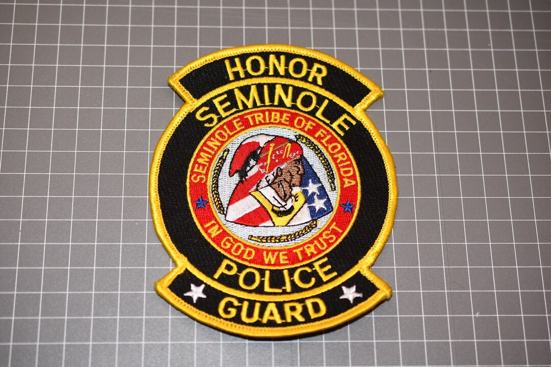 Seminole Police Florida Honor Guard Police Patch B23-164 - Etsy