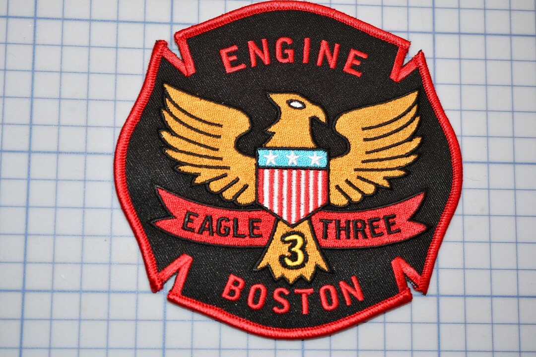 Boston Massachusetts Fire Department Engine 3 Patch (S07-1) - Etsy