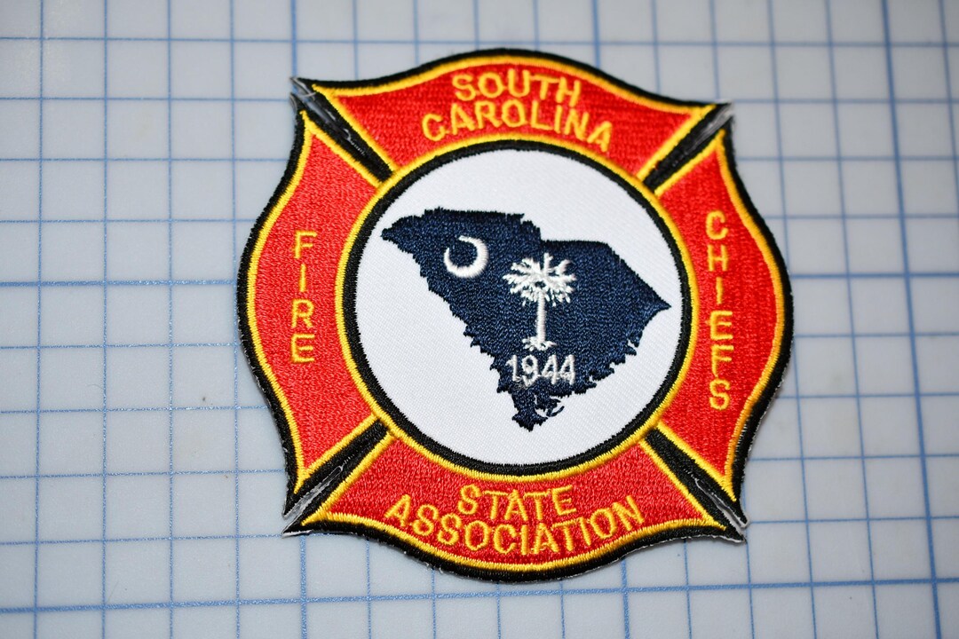 South Carolina Fire Department Collectable Chiefs Association Patch (U ...