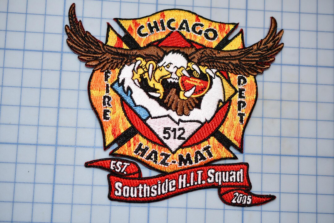 Chicago Fire Department Fire Department Southside H.I.T. Squad Patch ...
