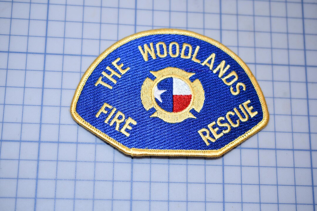 The Woodlands Texas Fire Rescue Patch U.S Fire Patches - Etsy