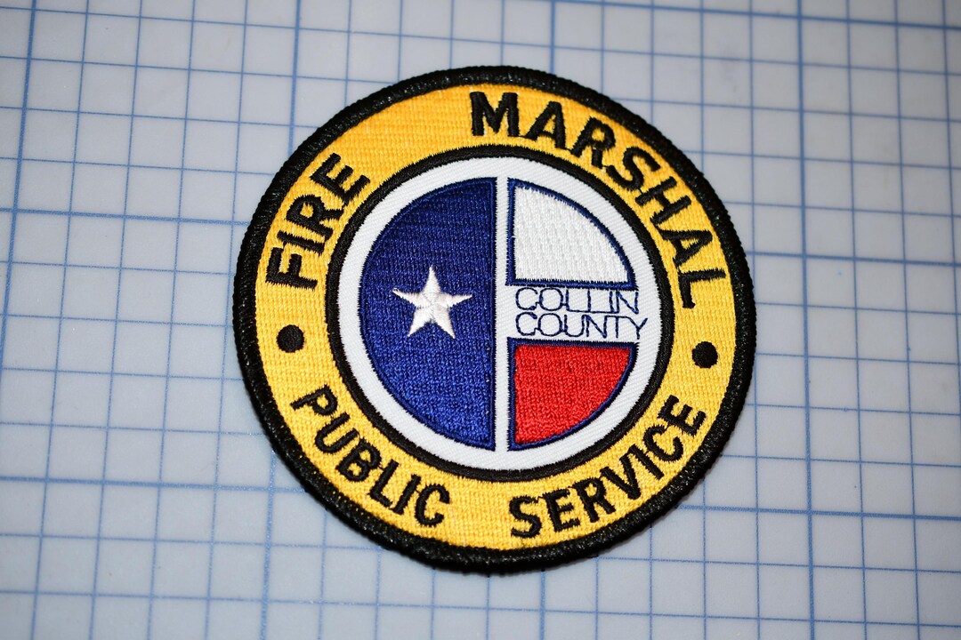 Collin County Texas Fire Marshal Patch (U.S Fire Patches) - Etsy