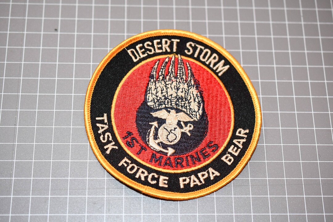 USMC Task Force Papa Bear Desert Storm Patch (B10-124) - Etsy