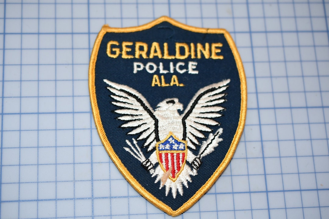 Geraldine Alabama PD Patch (S4-299) - Etsy