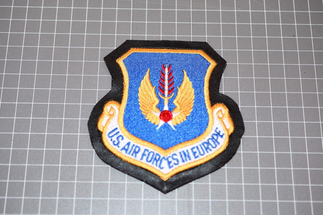 USAF Air Forces in Europe Patch Embroidered on Leather hook - Etsy