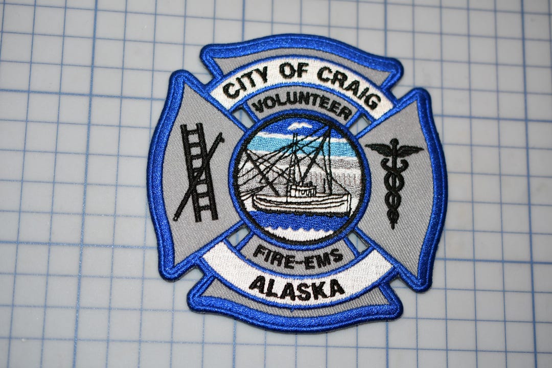 City of Craig Alaska Fire Department Patch (S07-1) - Etsy