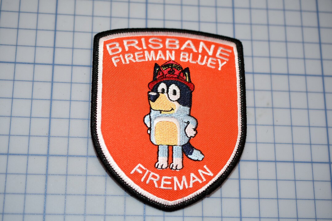 Fireman Bluey Patch B27-368 - Etsy