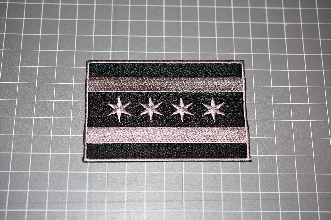 Chicago Illinois Police Flag Patch subdued B9 - Etsy