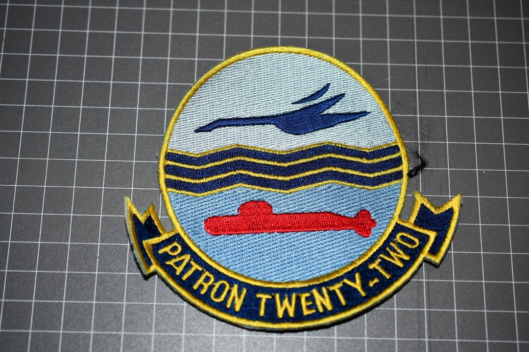 USN Patrol Squadron 22 Patron Twenty-two Patch (B10-087) - Etsy
