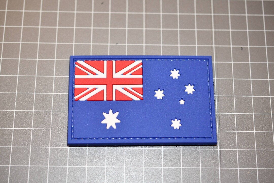Australian Flag PVC Patch Solid Union Jack hook & Loop B22 - Etsy