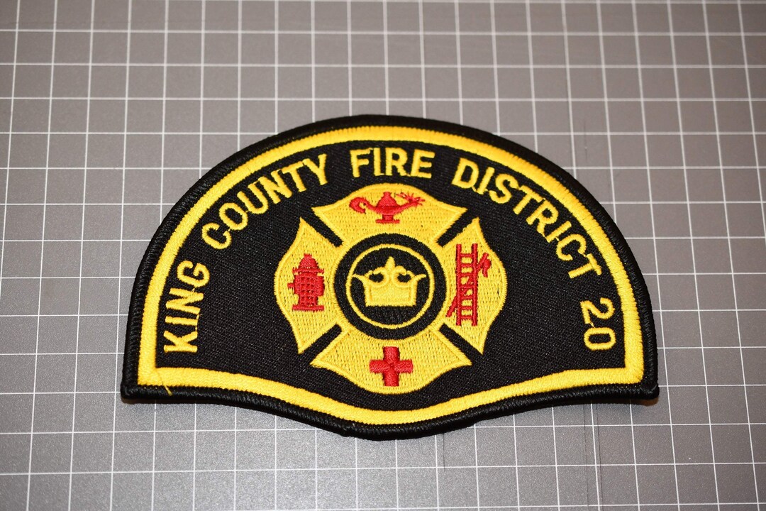 King County Washington Fire District 20 Patch - Yellow (B21-146) - Etsy