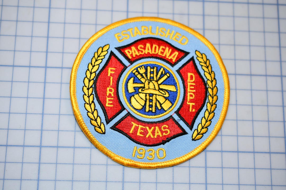 Pasadena Texas Fire Department Patch U.S Fire Patches - Etsy