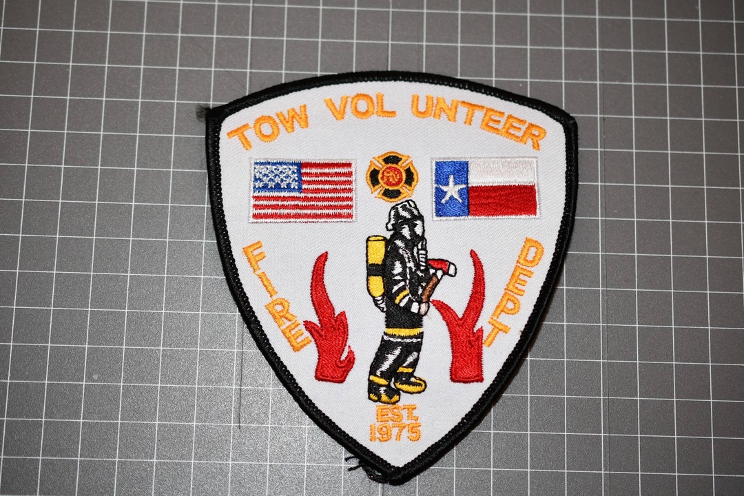 Tow Texas Volunteer Fire Patch U.S. Fire Patches - Etsy