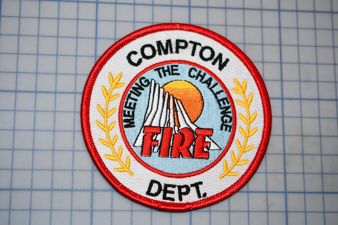 Compton California Fire Department Collectable Patch (S07-1) - Etsy