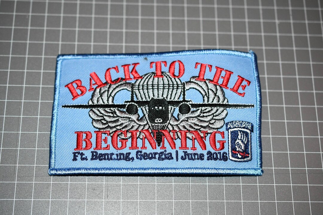 United States Army Airborne "back to the Beginning" 2016 Patch (B9) - Etsy