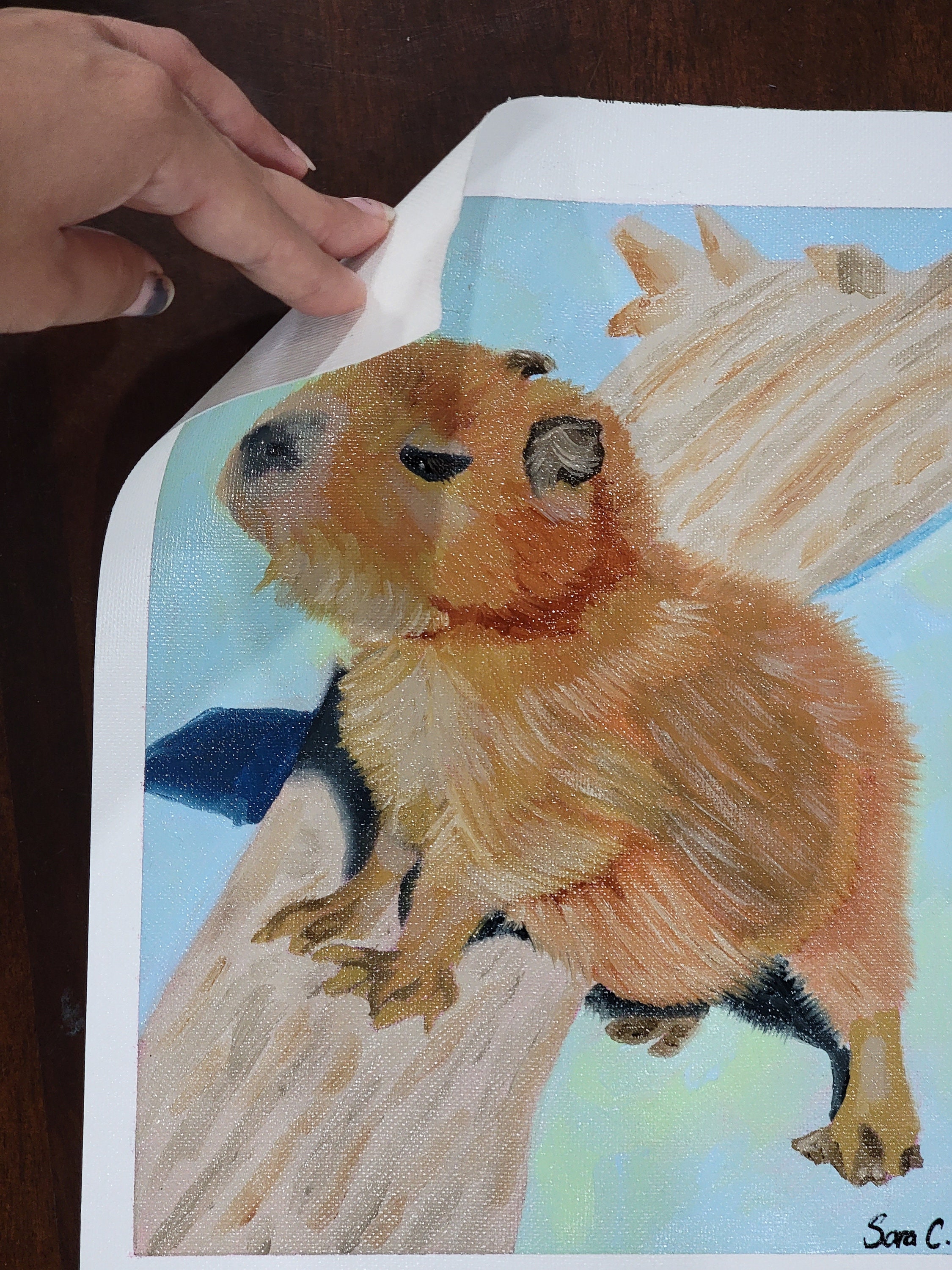Capybara Capybara Painting Capybara Art - Etsy
