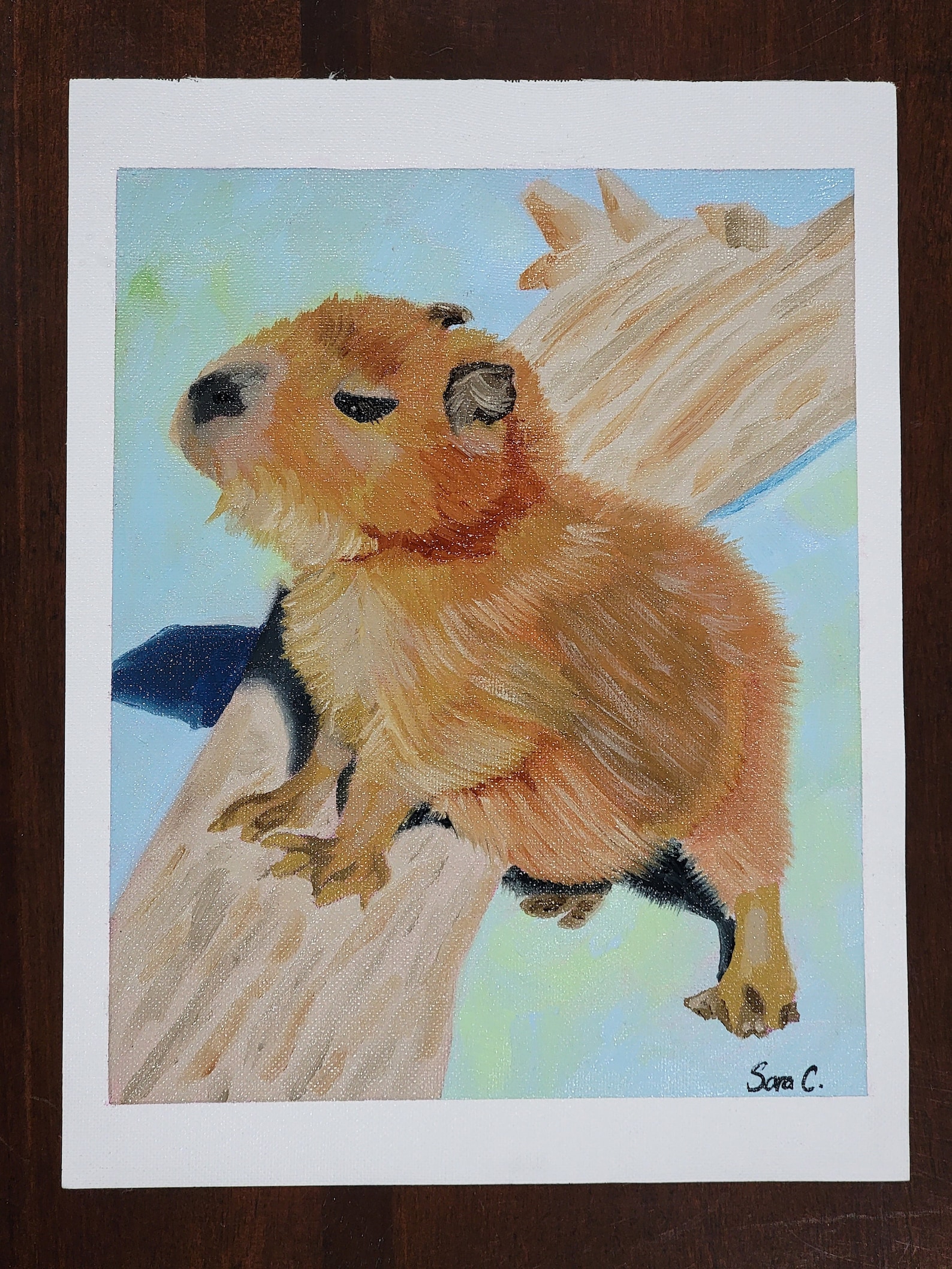 Capybara Capybara Painting Capybara Art - Etsy