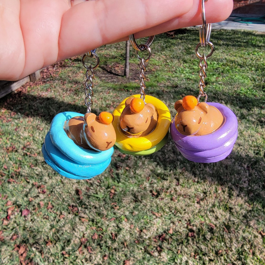 Capybara Keychain, Capybara Charm, Capybara Figurine - Etsy