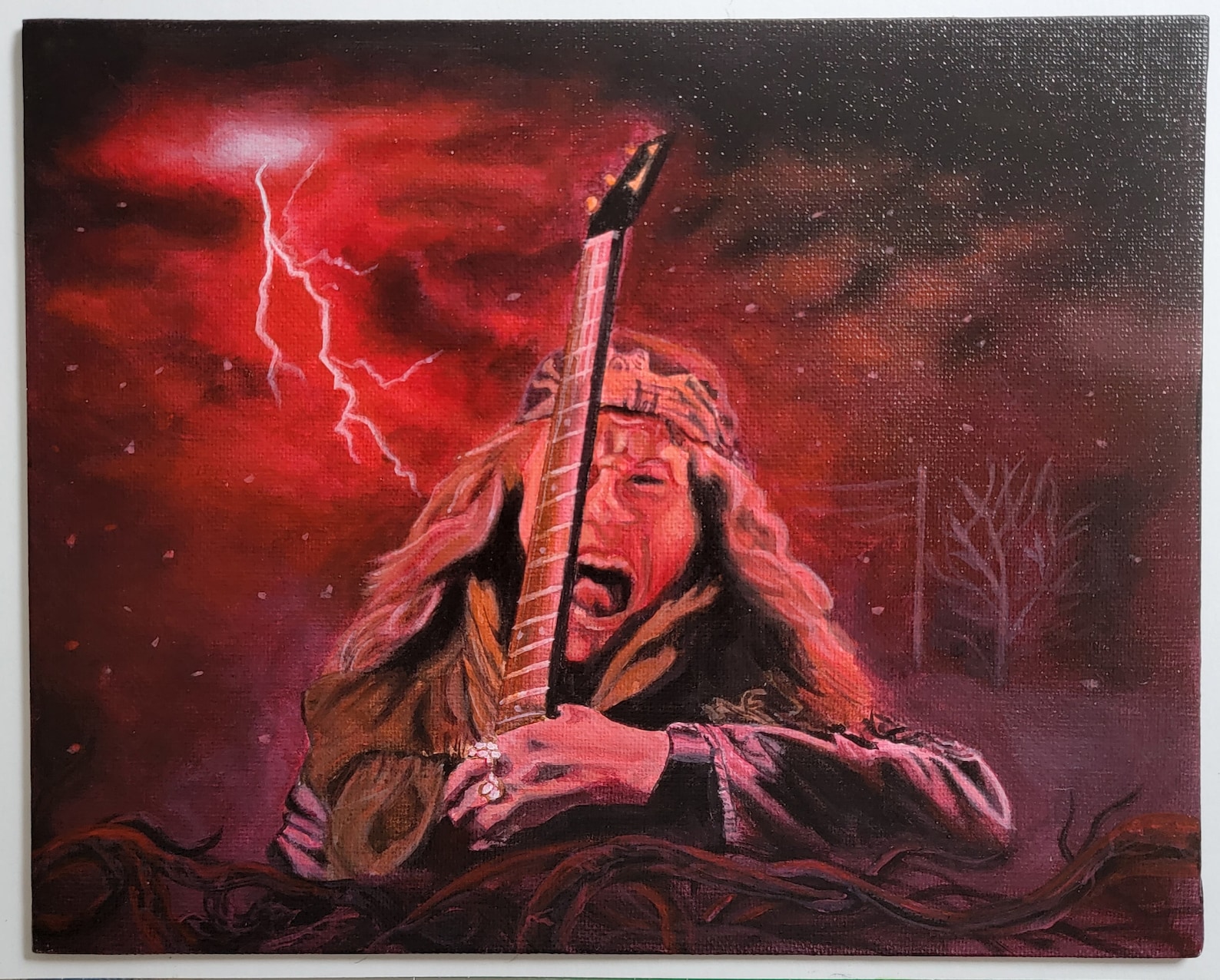 Stranger things Eddie Munson guitarra Eddie al revés - Etsy España