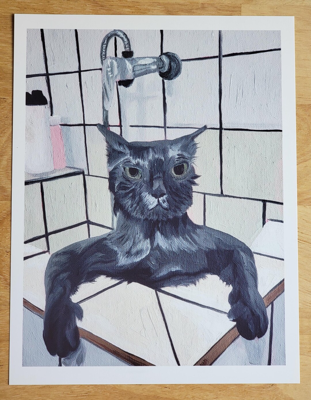 Cat Art Print - Etsy