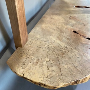 Live Edge Wood Hallway Entry Table | Entryway Table for Keys - Etsy