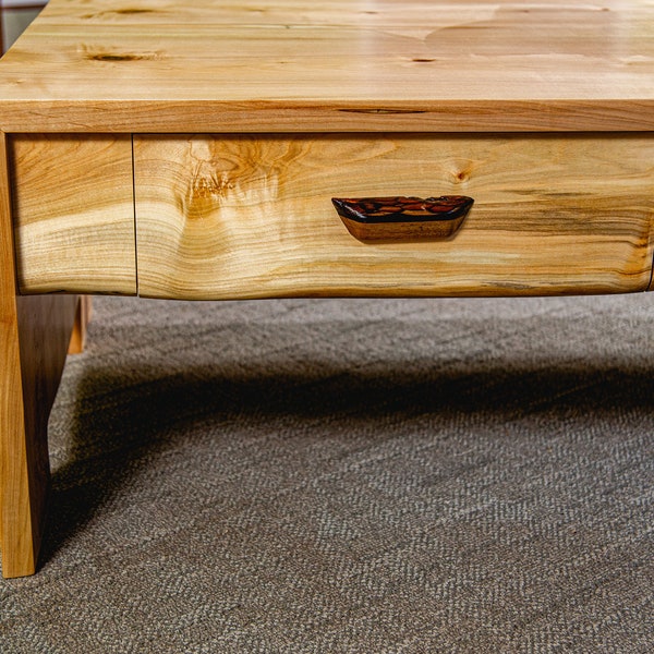 Adjustable Height Custom Epoxy River Office Desk - Etsy