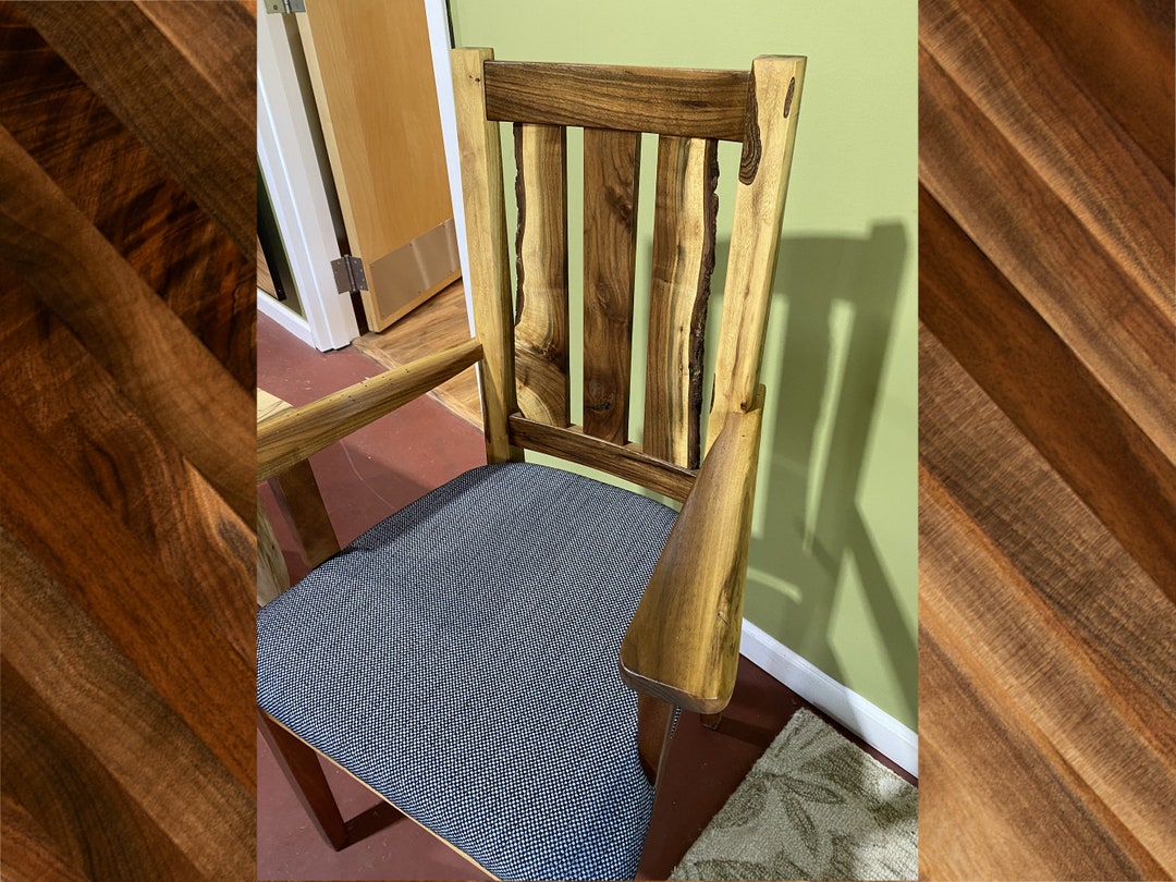 Live Edge Upholstered Dining Chairs - Etsy