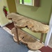 Live Edge Wood Hallway Entry Table | Entryway Table for Keys - Etsy