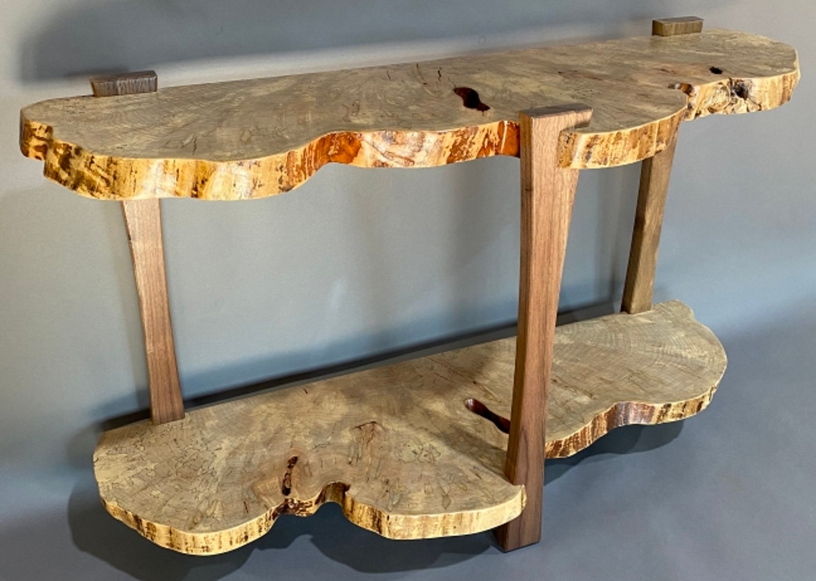 Live Edge Wood Hallway Entry Table | Entryway Table for Keys - Etsy