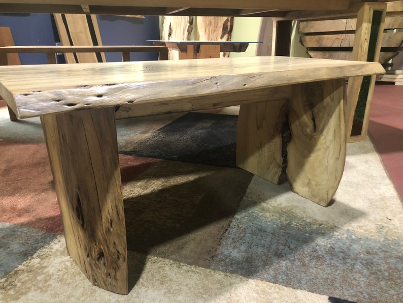 Spalted Elm Live Edge Bench | 39" X 18" X 18" - Etsy