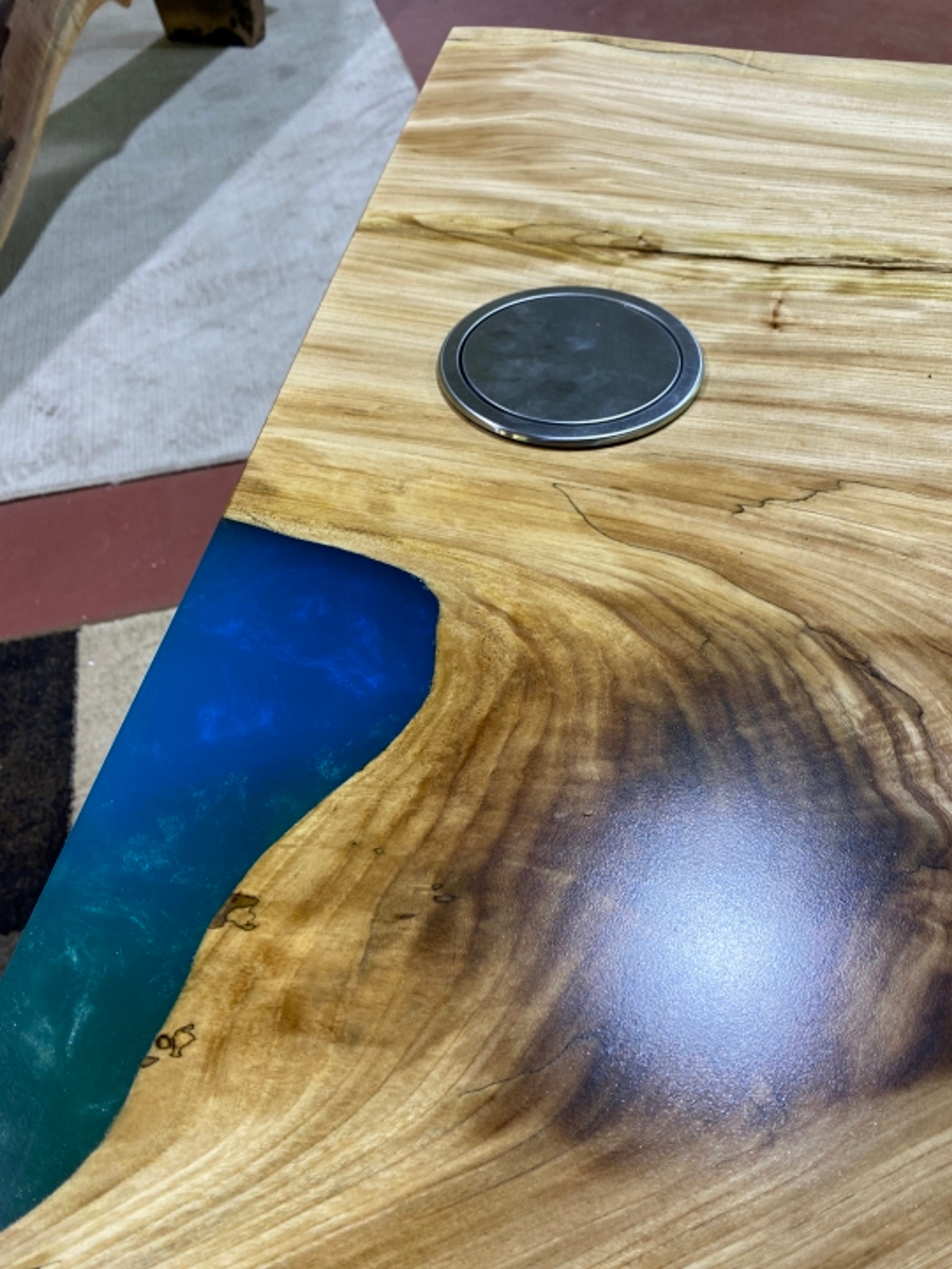 Live Edge Waterfall Desk | 90" Length - Etsy