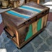Custom Modern Equestrian Tack Trunk Epoxy Resin River Live Edge ...