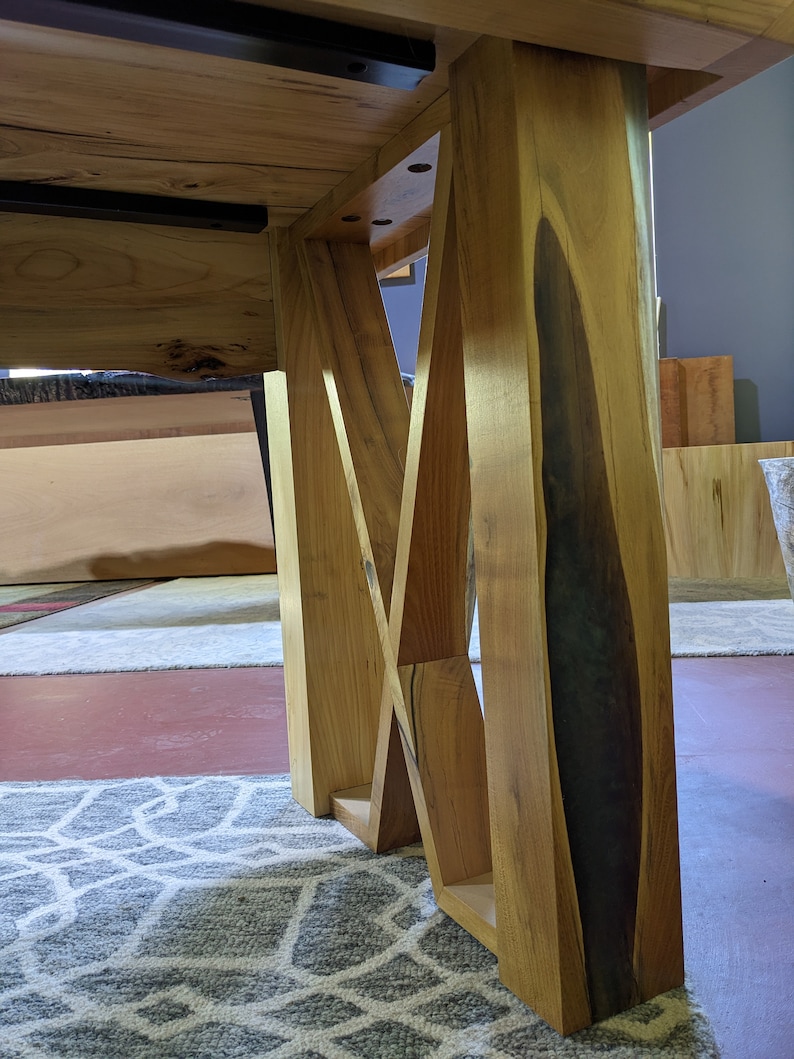 Live Edge Waterfall Desk | 90" Length - Etsy