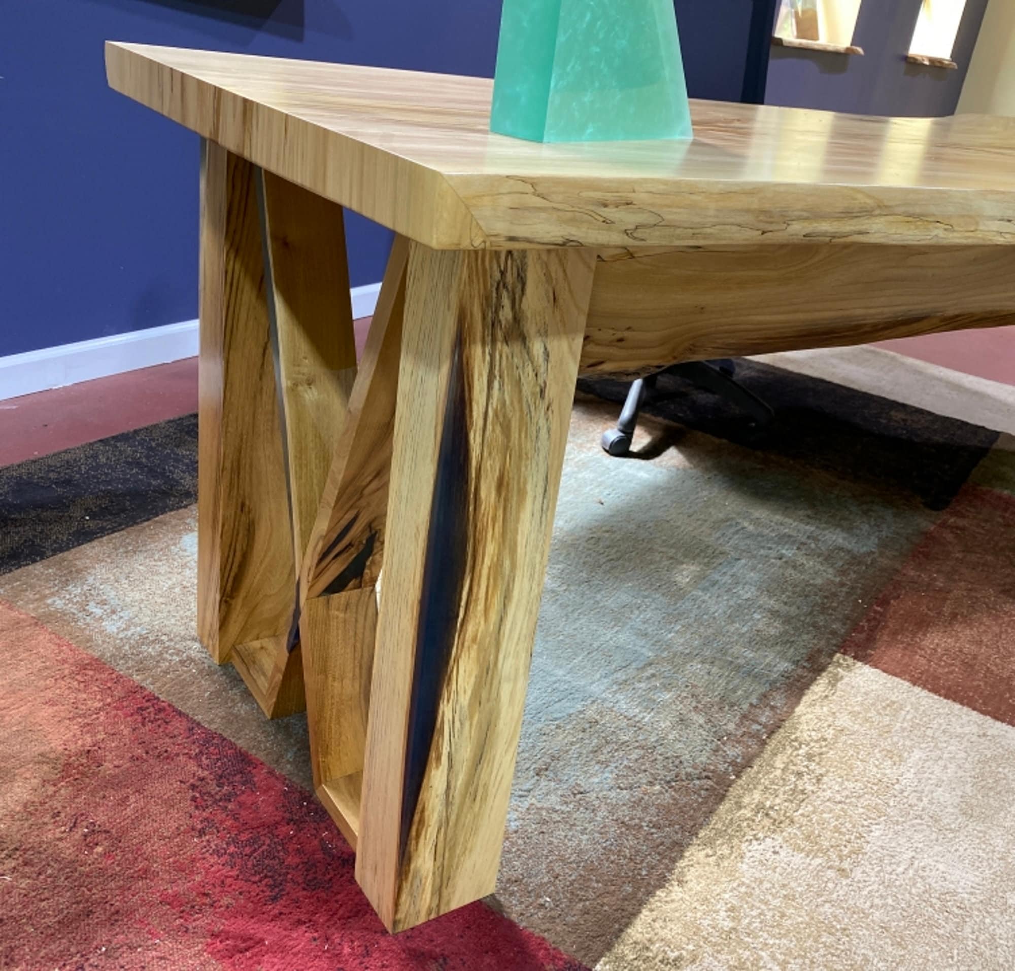 Live Edge Waterfall Desk | 90" Length - Etsy