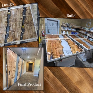 Custom Live Edge Epoxy Resin River Barn Sliding Door | Handcrafted in ...