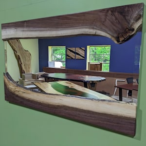 Custom Size Live Edge Mirror KIT (assembly Required) Wood River ...