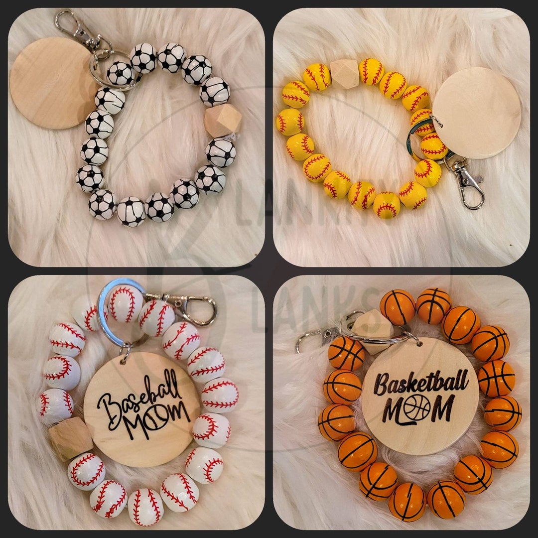 Laserable Sports Keychain Silicone Bracelets| Multiple Colors ...