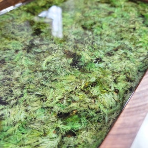 Made to Order Preserved Moss Resin Tray, Housewarming Gift, Resin Art ...