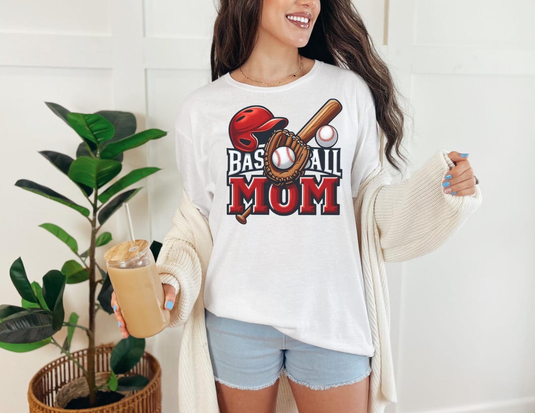 Baseball Mom T-shirt, Mom Life, Sports Mom Shirt, Trendy Baseball Mom ...