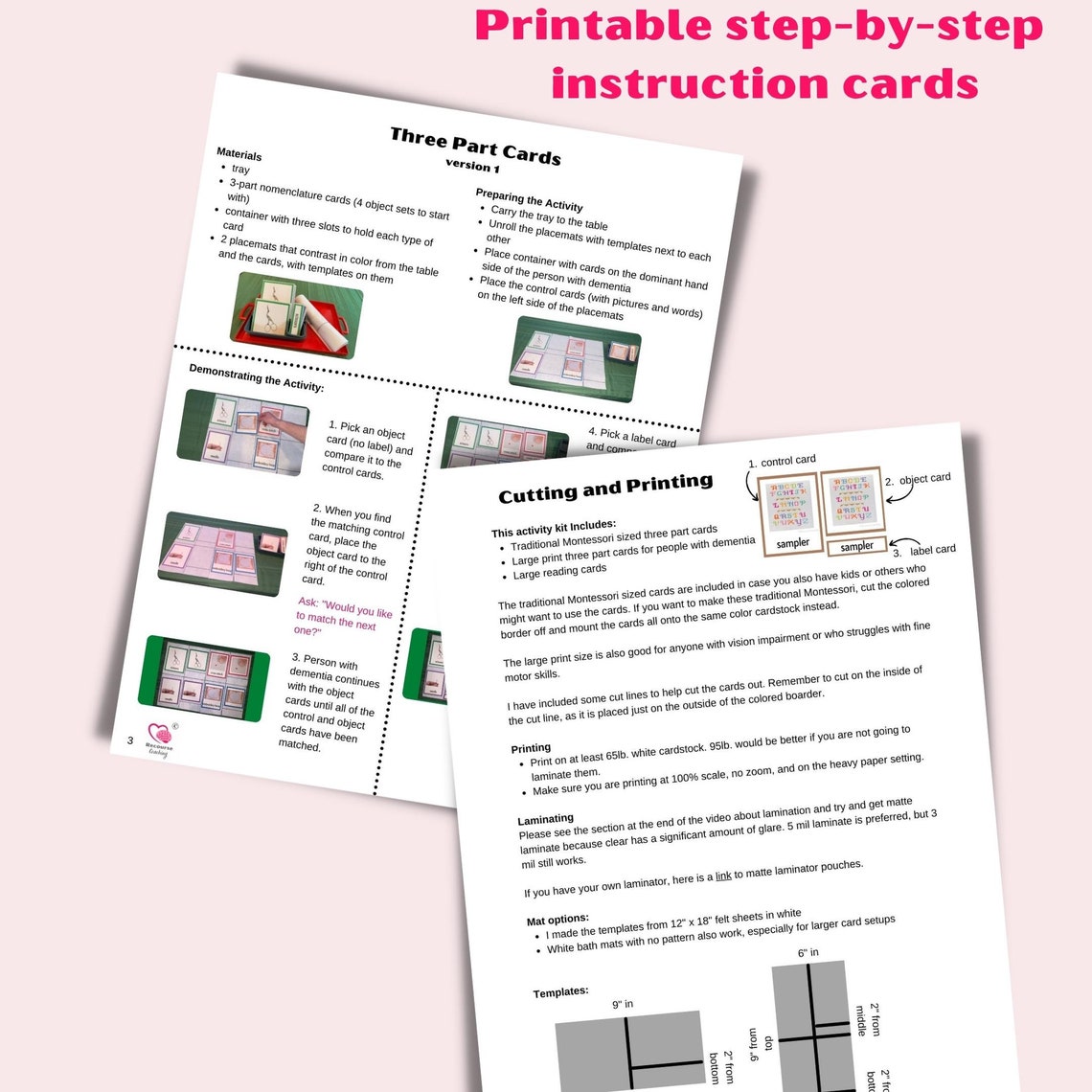 Planes Three Part Cards for Dementia - Printable - Etsy