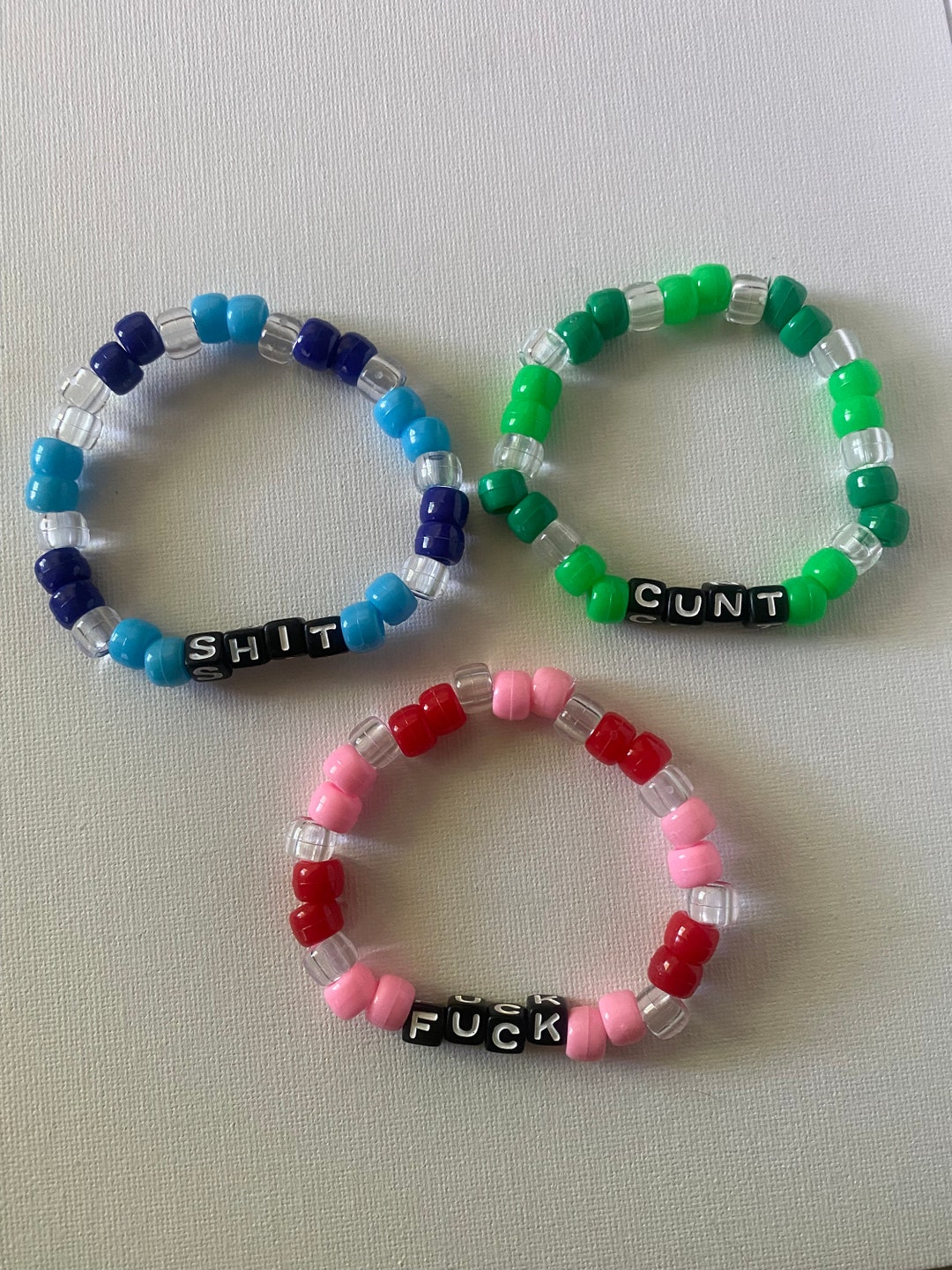 Bad Word Kandi Bracelet - Etsy