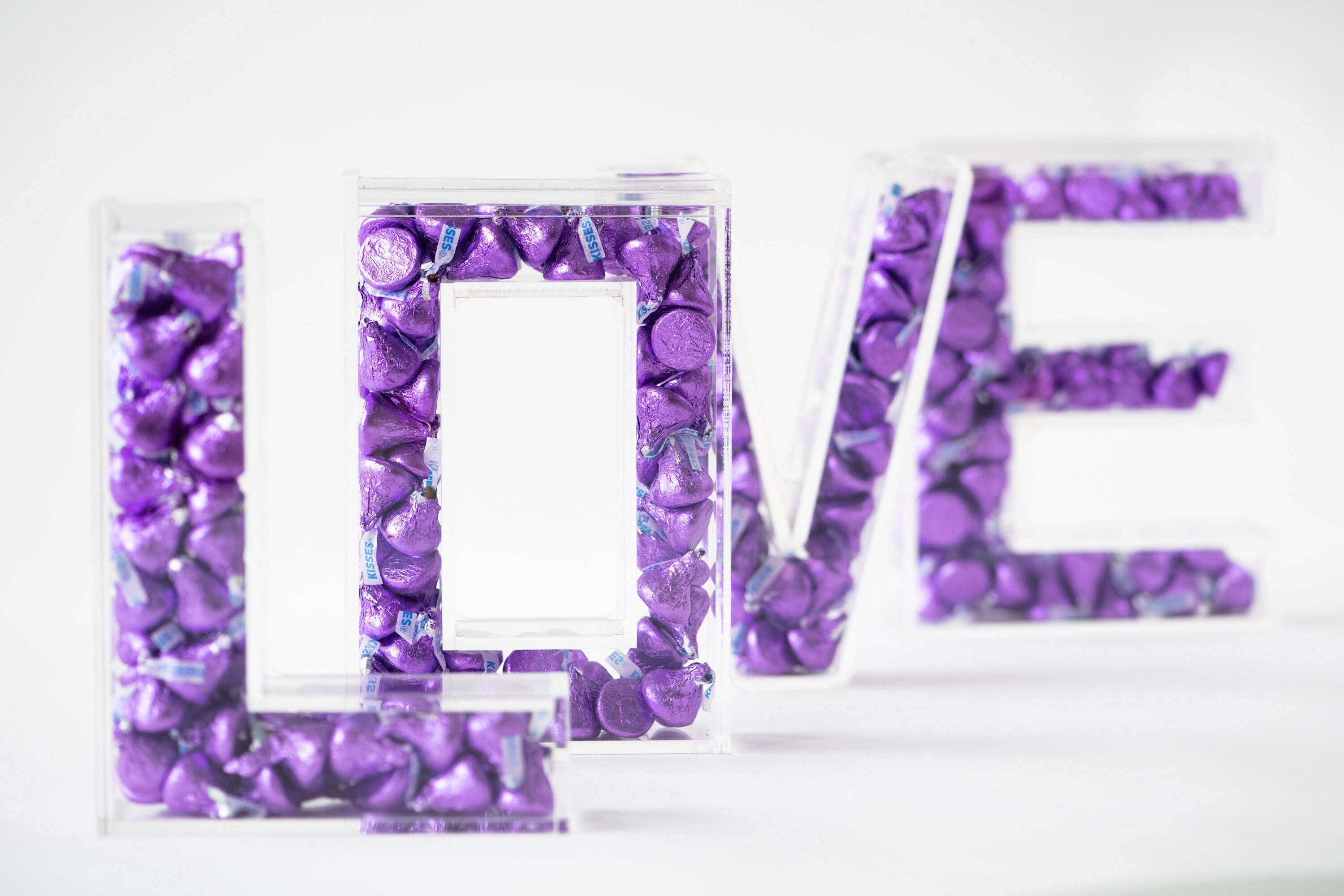 Acrylic Initial Candy Letter Fillable Letters With You - Etsy