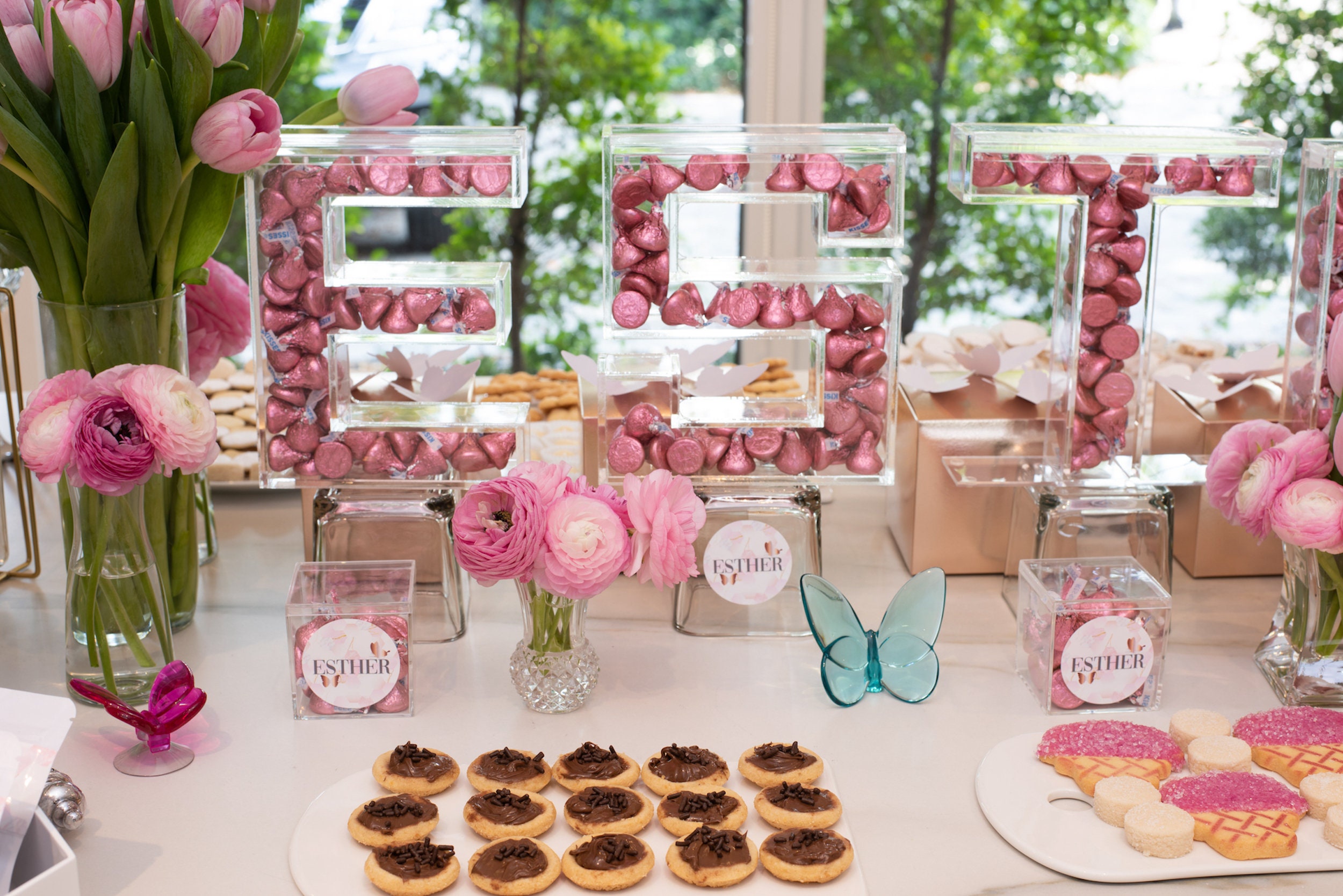 Acrylic Initial Candy Letter Fillable Letters With You - Etsy