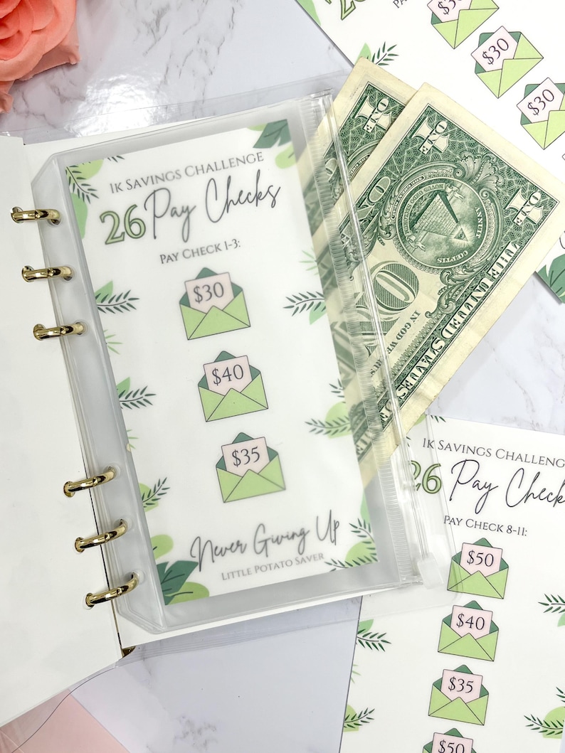 Lush Plants - 26 Week Pay Check Bi-weekly 1k 5k 10k Savings Challenge ...