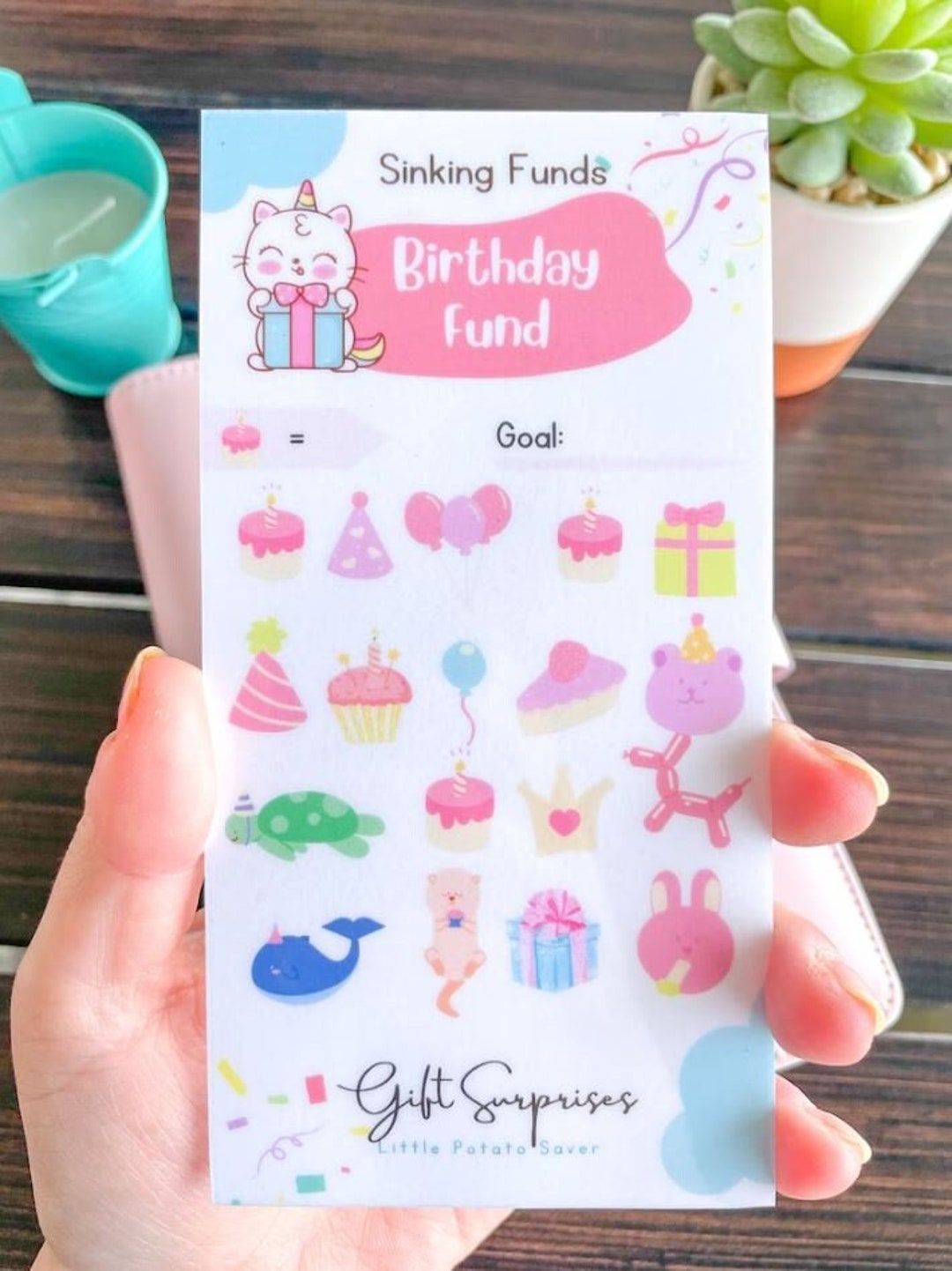 Birthday L Everyday Savings Challenge | Sinking Funds | Money Tracker ...