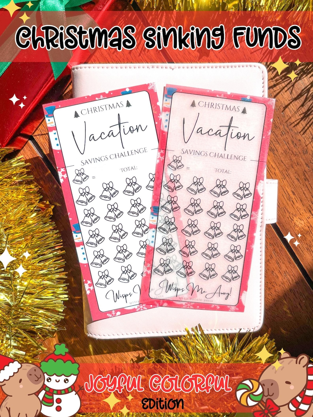 Vacation - Joyful Christmas Sinking Funds Savings Challenge | Vellum ...